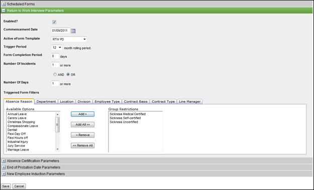 ESS Administration - Help Documentation